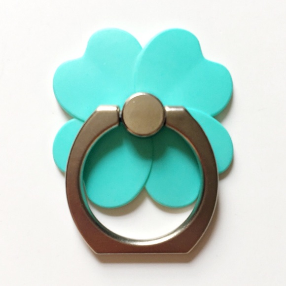 Accessories | 215 Flower Ring Pop Socket Turquoise | Poshmark